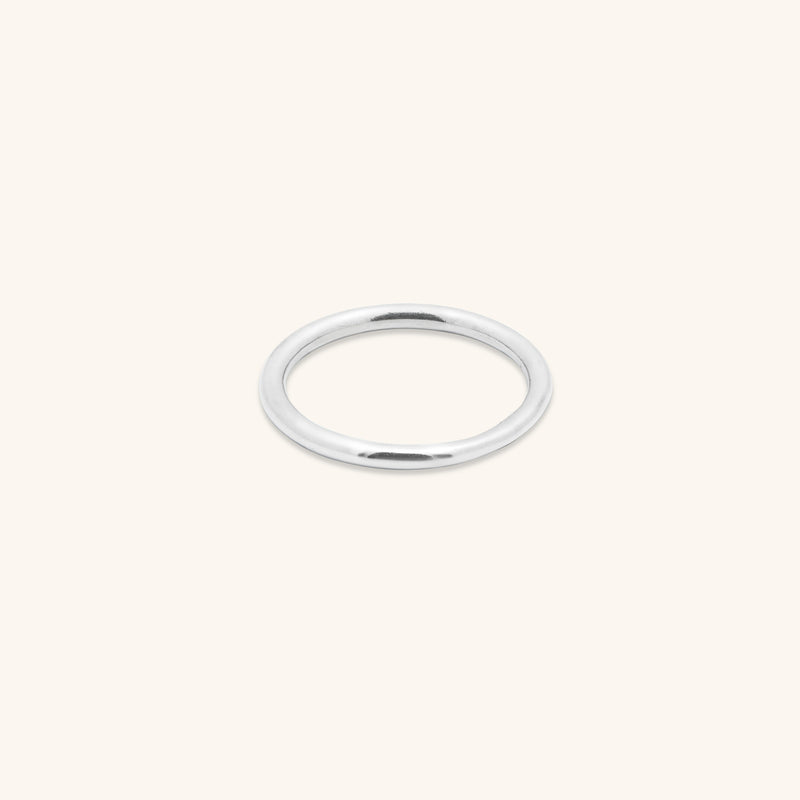 Boundless • Silver Round Band Ring | Inesce Jewellery